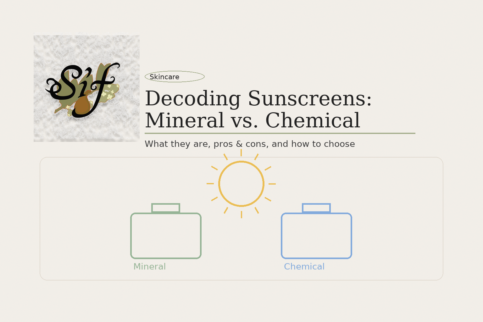 Decoding Sunscreens: Mineral vs. Chemical – Soulfully Infused